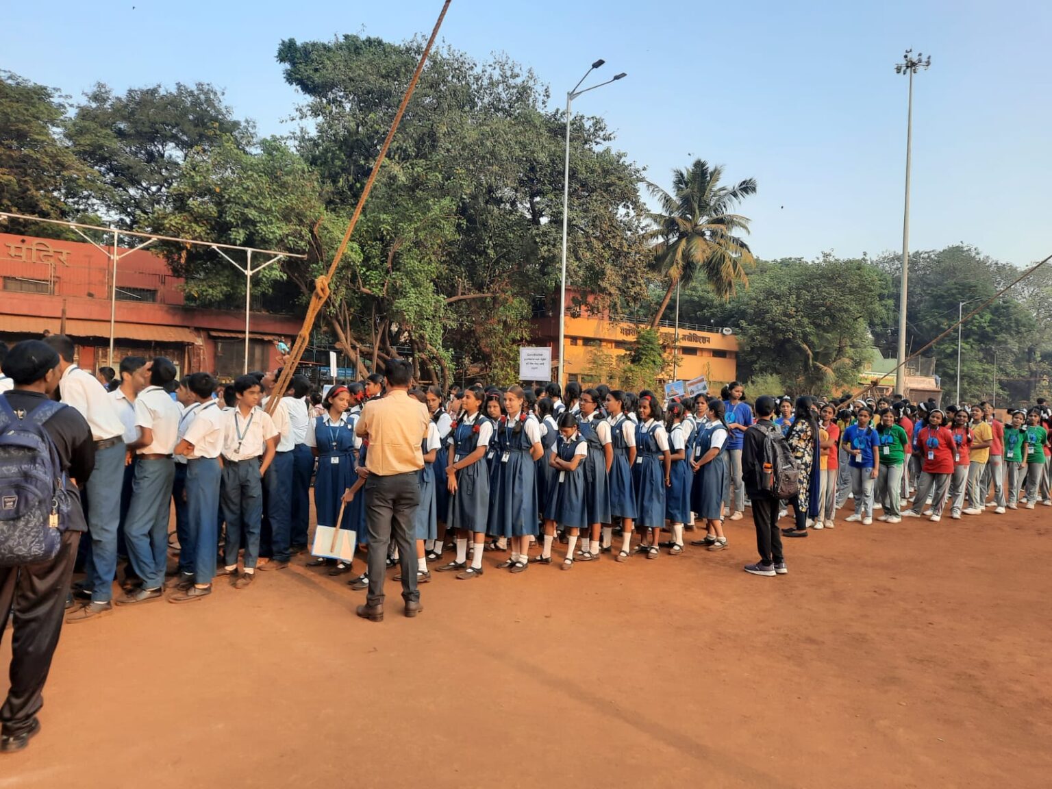 On account of Sanvidhan Din, std. 7 students joined the rally from ...